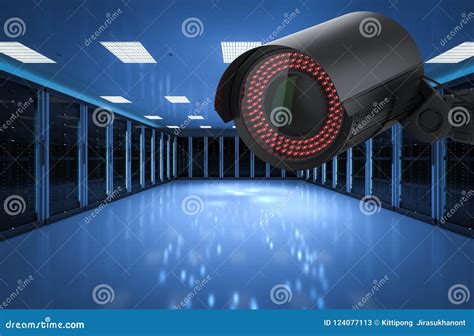 Server Room Security Stock Image Image Of Render Hardware 124077113