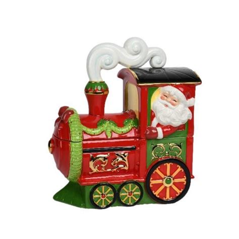 Buy Santa Train Cookie Jar Unreal Christmas Trees
