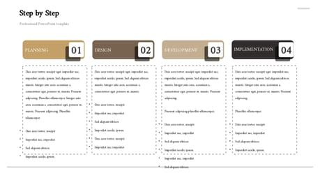 Step By Step Process Diagram For Project Google Slides Theme And Powerpoint Template Slidesdocs