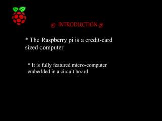 Raspberry Pi Ppt PPTX