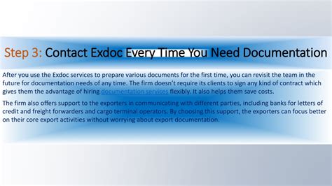 ppt steps to use exdoc s export documentation services for first time