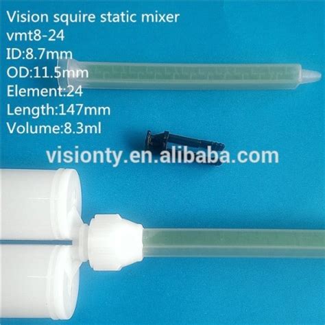 Vmt8 24 Square Dispensing Static Mixer Disposable Static Mixer Nozzle