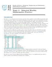 Maths Topic3 Pdf Faculty Of Science Technology Engineering And