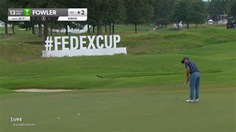 Rickie Fowler Drains 16 Foot Putt For Birdie At Fedex St Jude