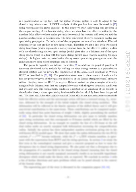 Solution Closed String Deformations In Open String Field Theory Part I