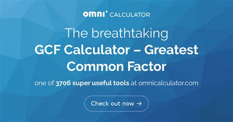 Gcf Calculator Greatest Common Factor