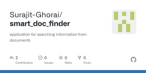 github surajit ghorai smart doc finder application for searching