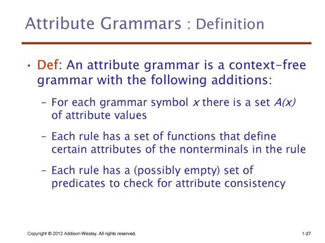 Describing Syntax And Semantics Ppt Download