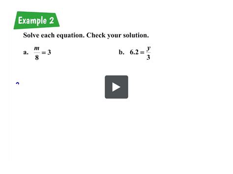 Lesson 1 6 3 Solving Multiplication And Division Equations R1 Edgems