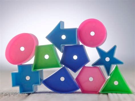 Premium Photo Close Up Of Toys Toys Block Colorful Various Shape Stacked Together