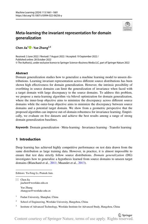 Meta Learning The Invariant Representation For Domain Generalization