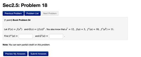Solved Sec25 Problem 18 Previous Problem Problem List Next
