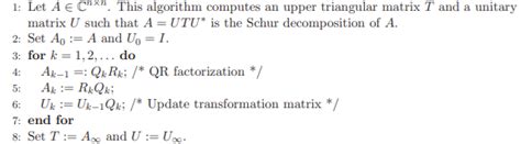 python qr algorithm without numpy for finding eigenvalues dev community