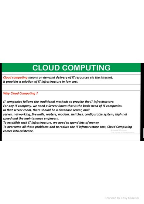 Cloud Computing B Tech Cse Aiml Studocu