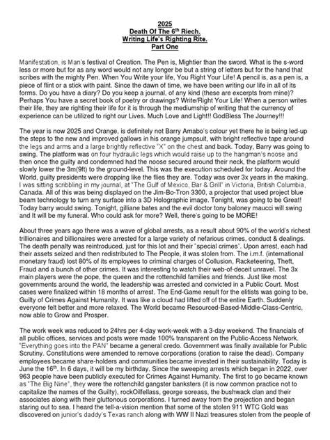 Death Of The 6th Riech Writing Lifes Righting Rite Pdf