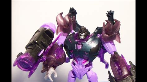 Transformers Prime Dark Energon Megatron Voyager Class Toy Review Youtube