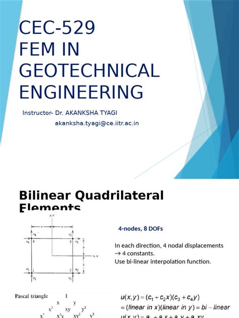 Lecture 9 Quadrilateral Element Updated Pdf Mathematical Analysis Mathematical Objects