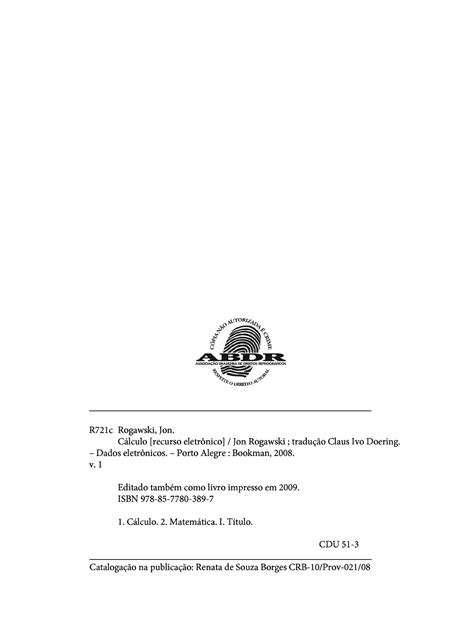 Livro Calculo Vol Jon Rogawski C Lculo I