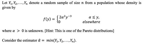 Solved A Derive The Bias Of The Estimator 𝛼̂ B Derive