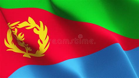 Eritrea Flag Waving On Wind Stock Illustration Illustration Of National Territory 112827502
