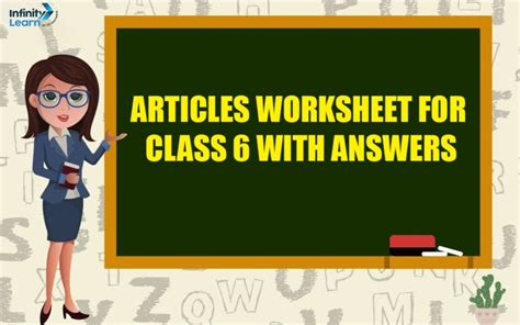 Cbse Articles Worksheet For Class 6 With Answers