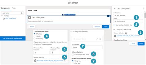 flow how to use data table salesforce flowsome