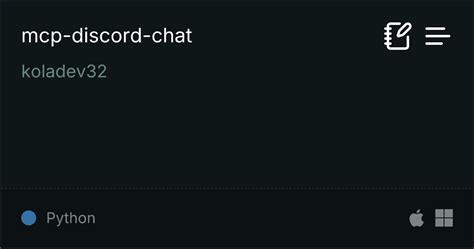 Mcp Discord Chat Mcp Server Glama