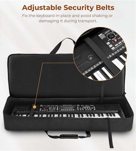 61 Key Keyboard Case Electric Keyboard Piano Gig Bag Portable 40x16x6