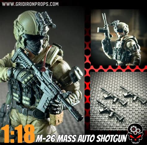 Ga0353bk 118 Scale 3 Pack M26 Mass Auto Shotgun For 375 Gi Joe