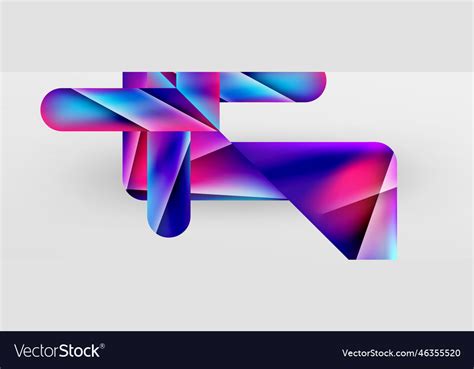 Triangle Fluid Color Gradient Abstract Background Vector Image