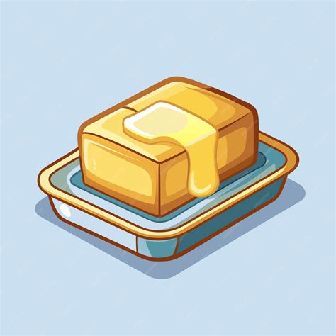Butter Texture Dairy Food Vector Illustration Premium Ai Generated Vector