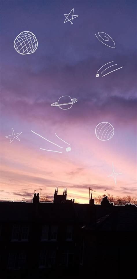 Download Space Themed Pretty Aesthetic Wallpaper By Rowdyray2003