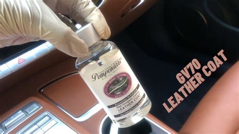 Gv70 새차관리 셀프가죽시트코팅 디자인셀렉션1 천연가죽시트 간단30분 가죽시트 코팅하기 폼포나치 가죽코팅제 사용법 Youtube