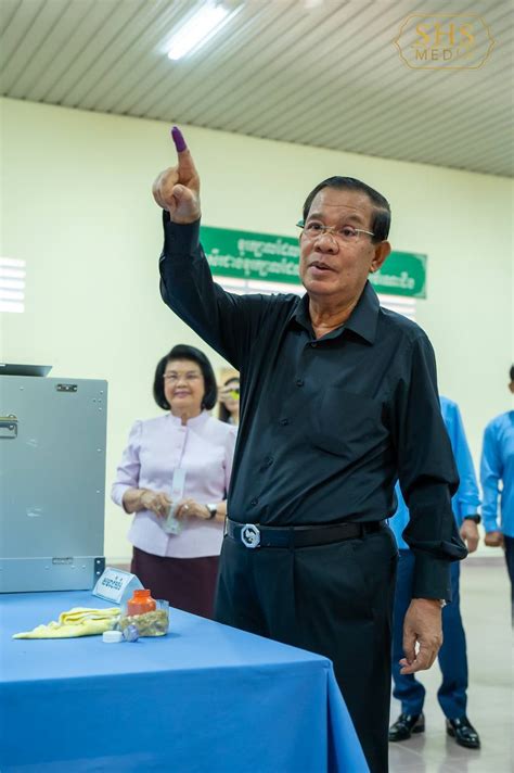 សម្តេចតេជោ ហ៊ុន សែន អញ្ជើញបោះឆ្នោតជ្រើសតាំងសមាជិកព្រឹទ្ធសភានីតិកាលទី៥ នគរដ្រេហ្គន