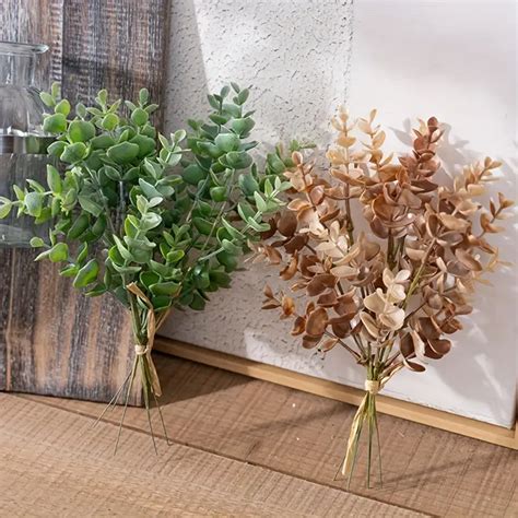 Изкуствени Стъбла От Евкалипт За Декорация На Събирания Пластмасови Фалшиви Клонки От Евкалипт