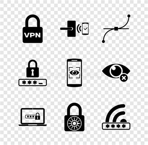 Set Lock Vpn Digital Door Lock With Wireless Bezier Curve Laptop Password Safe Combination