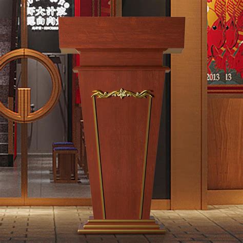 Lecture Table Solid Wood Podium Speakers Platform Small Reception Desk Mc Host Station Meeting