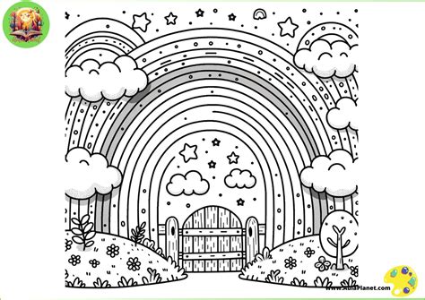 Dibujos De Arcoíris Para Colorear ¡descarga Y Pinta A Todo Color