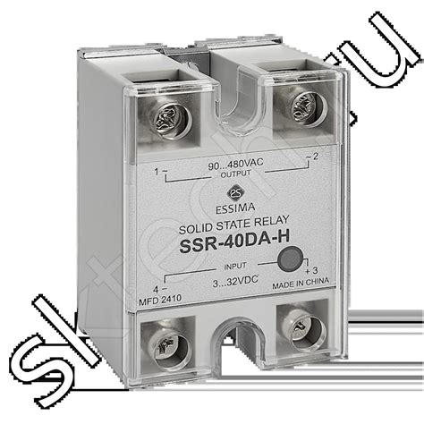 Твердотельное реле SSR-40DA-H 40А, 3-32В DC, 90-480В AC купить с ...