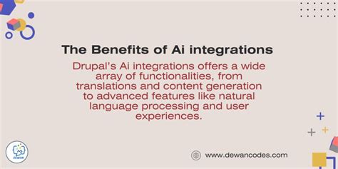 Drupals Ai Integrations The Benefits Dewan Codes Posted On The Topic Linkedin