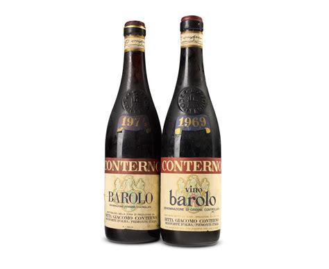 Mixed Conterno Barolo 1969 1974 Giacomo Conterno Barolo1969one Bottle Believed 1969 One
