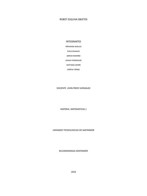 Robot Seguidor De Línea 1 Pdf Arduino Ingenieria Eléctrica