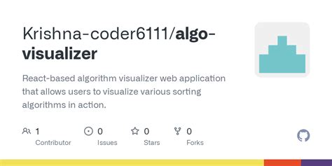 Github Krishna Coder6111algo Visualizer React Based Algorithm