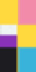 Nonbinary Pansexual Minecraft Banner