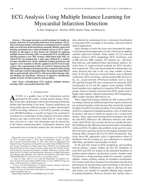 pdf ecg analysis using multiple instance learning for myocardial