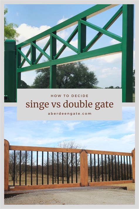 How To Decide Single Vs Double Swing Gates Or Slide Gates Aberdeen Gate Ranch Gates
