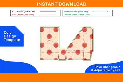 Desk File Paper Box Office File Box Dieline Template And 3d Box Design Color Design Template