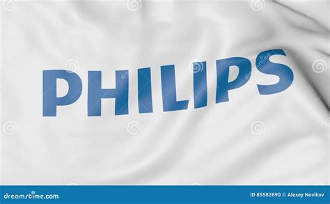 Philips Logo Made Of Hexadecimal Symbols On Computer Screen Editorial