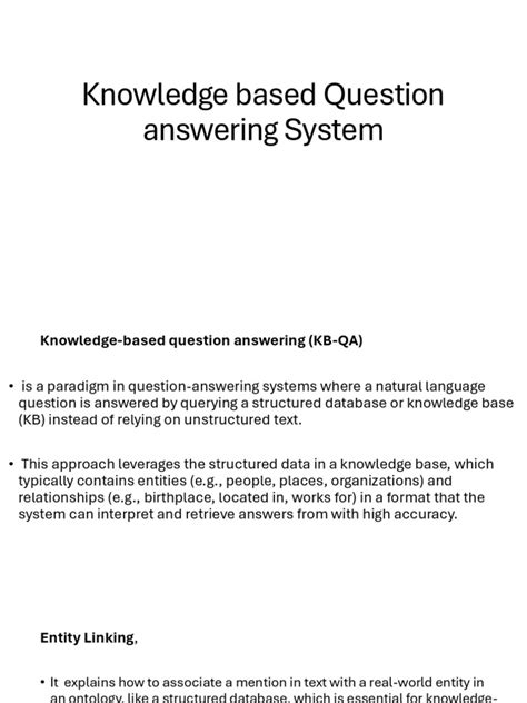 knowledge based question answering system 1 pdf information