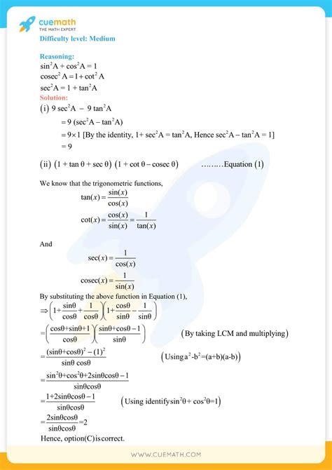 Ncert Solutions Class 10 Maths Chapter 8 Exercise 8 4 Introduction To Trigonometry